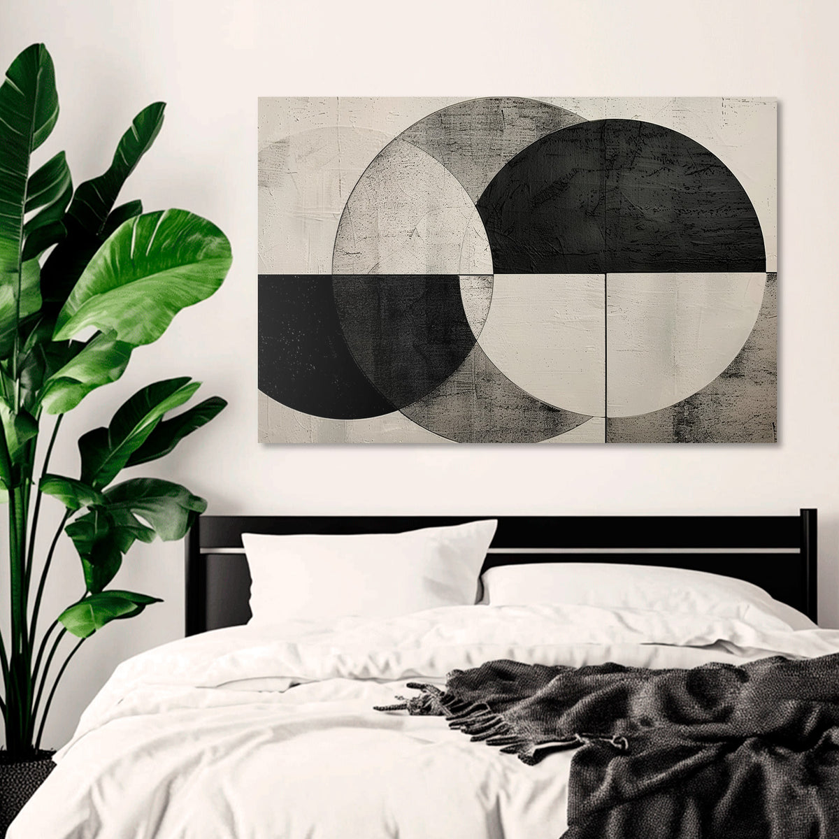 ECLIPSE GEOMÉTRICO CUADRO DECORATIVO – Prolienzo