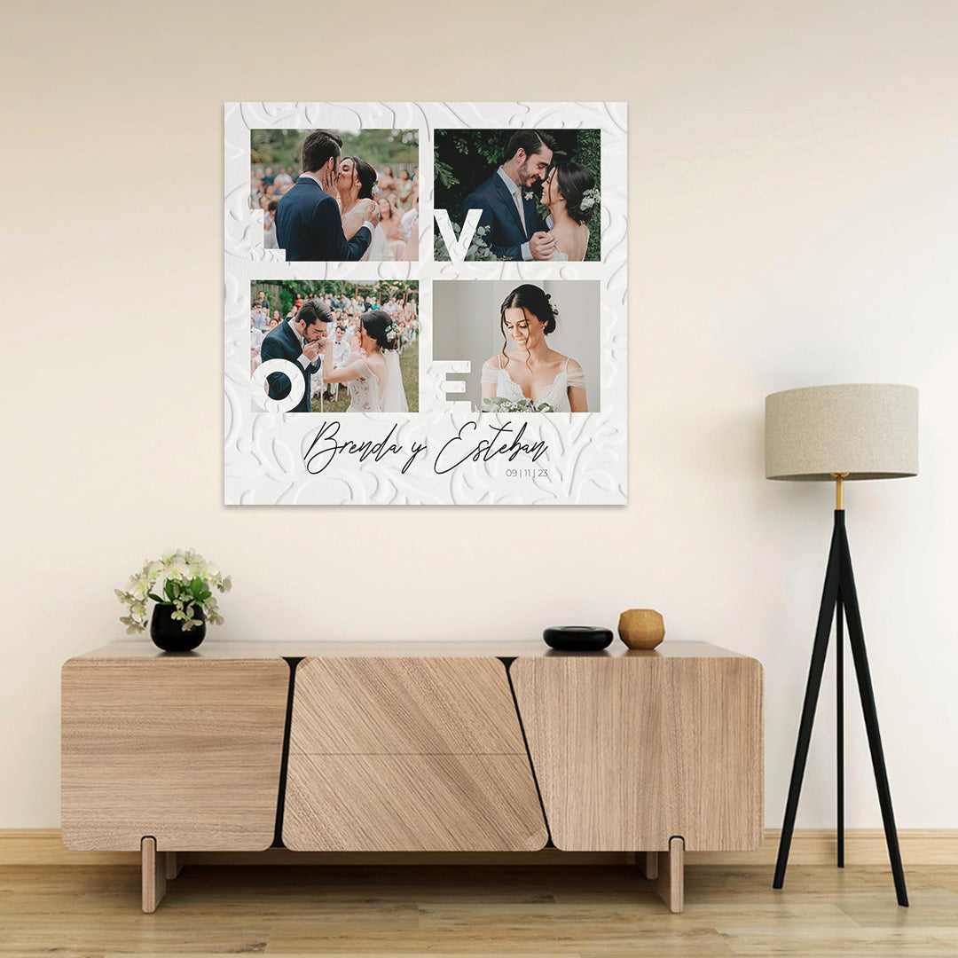 CUADRO COLLAGE PAREJAS 4 (CUADRADO) – Prolienzo