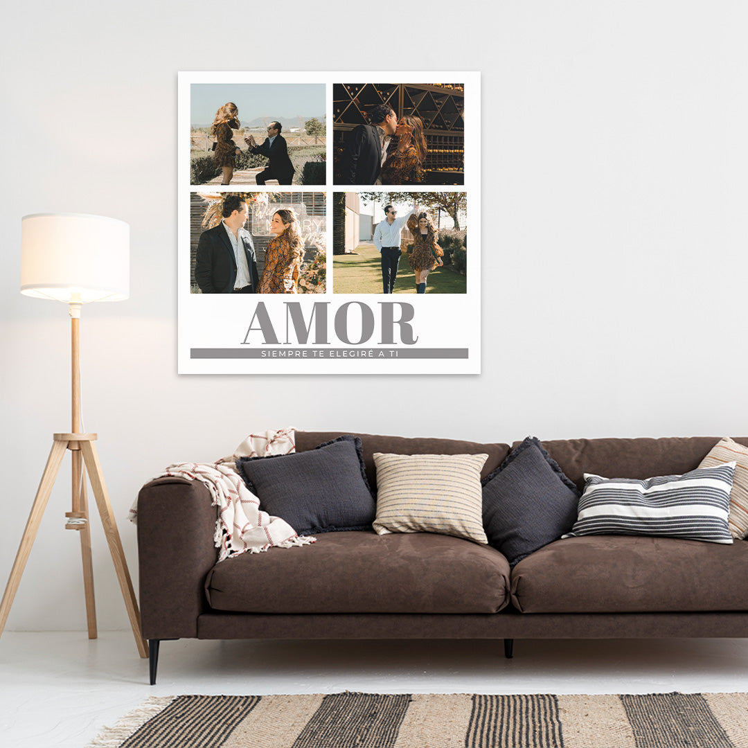 CUADRO COLLAGE PAREJAS 7 (CUADRADO) – Prolienzo