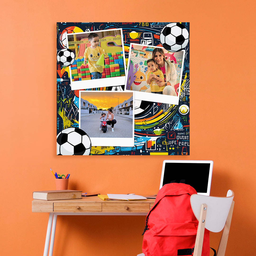 CUADRO COLLAGE NIÑOS 8 (CUADRADO) – Prolienzo